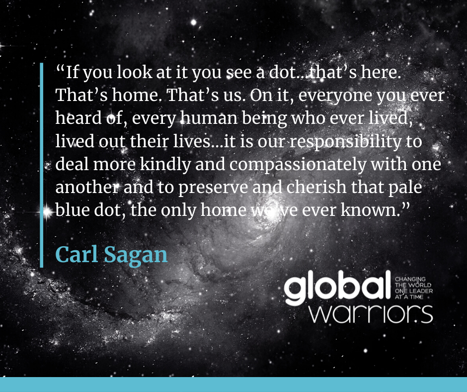 Thought for the week: 4 billion miles and one dot | Global Warriors